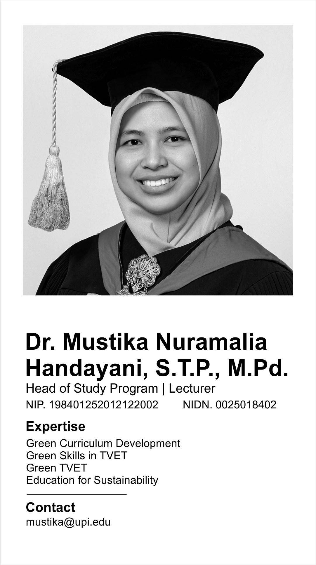 Lecturer & Staff – Pendidikan Teknologi Agroindustri